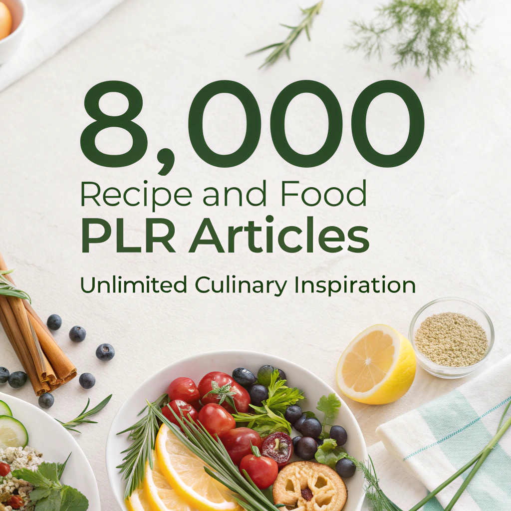 8000 Food & Recipe PLR Articles – The Ultimate Culinary Content ...